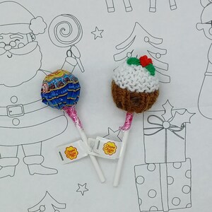 PDF Christmas Knitting Pattern DK Lollipop Hats Decoration Gift Charity ...