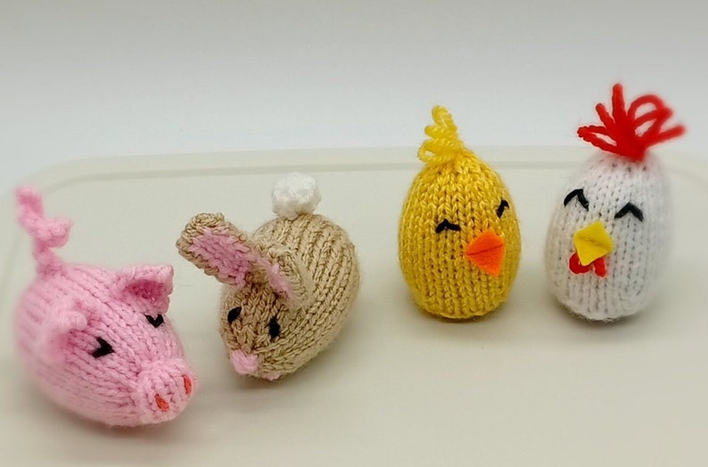 Farmyard Creme Egg Covers Knitting Pattern DK Gift Charity Knit EASY ...