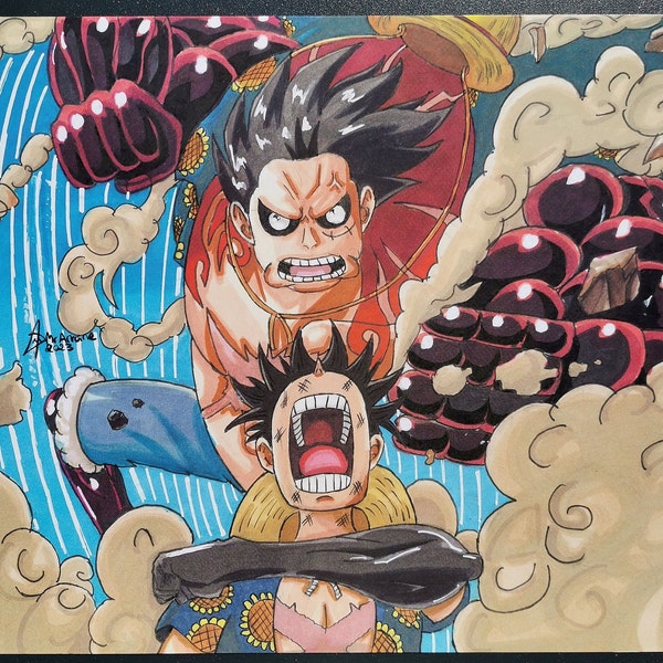 Gear 5 Luffy Print - Etsy