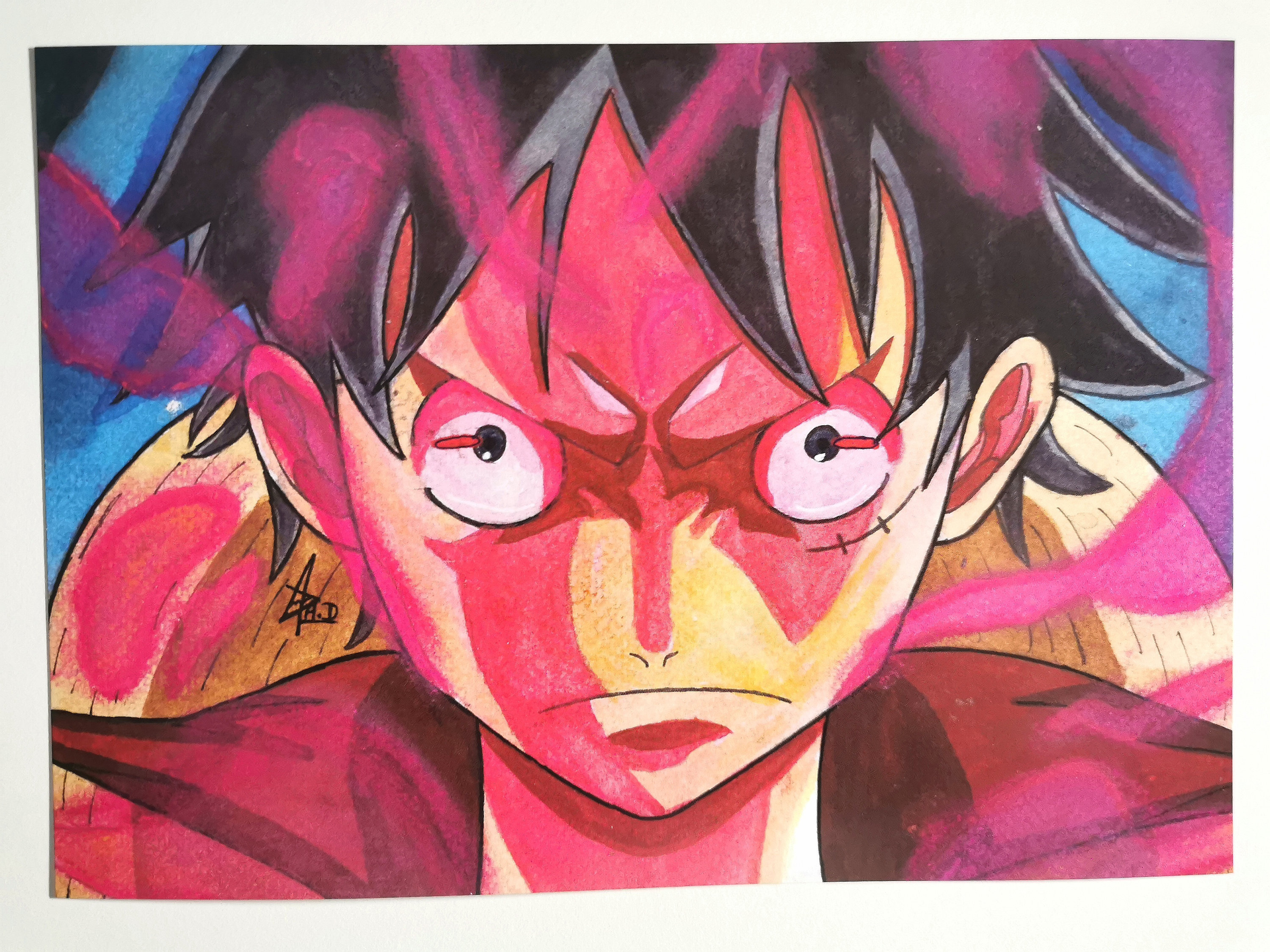 One Piece Luffy Gear Second Drawing