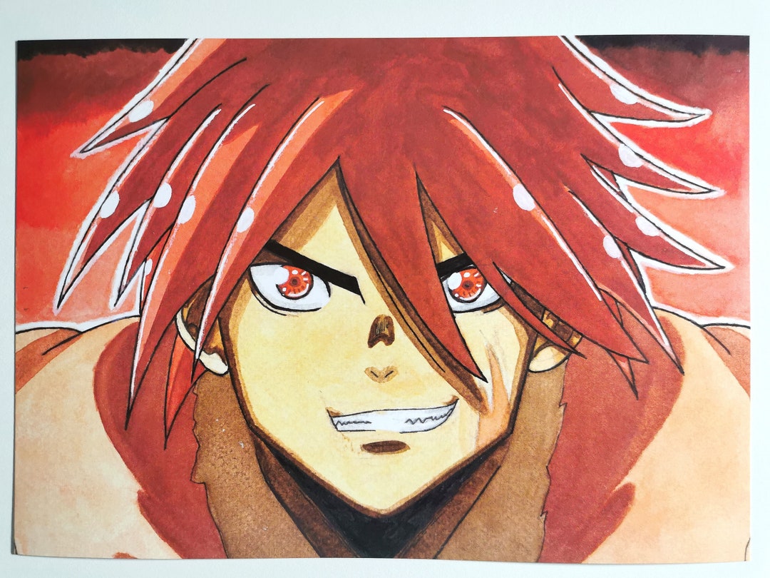 Print Illustration Ushio Hinomaru - Hinomaru Sumo - Watercolor - Etsy
