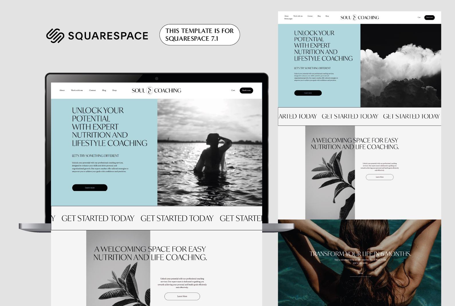 Squarespace 7.1 Template: Minimalist Website for Coaches & Virtual ...