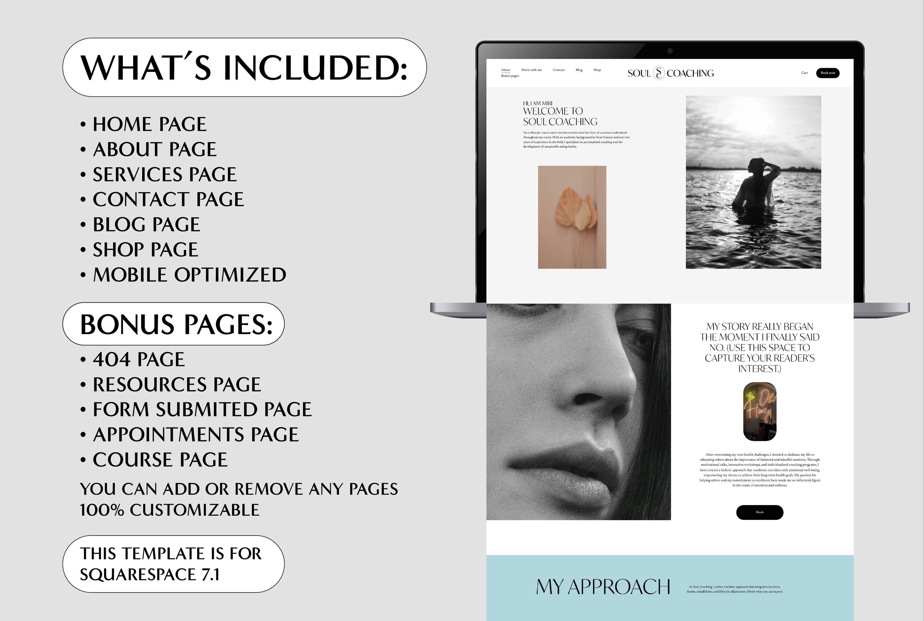 Squarespace 7.1 Template: Minimalist Website for Coaches & Virtual ...