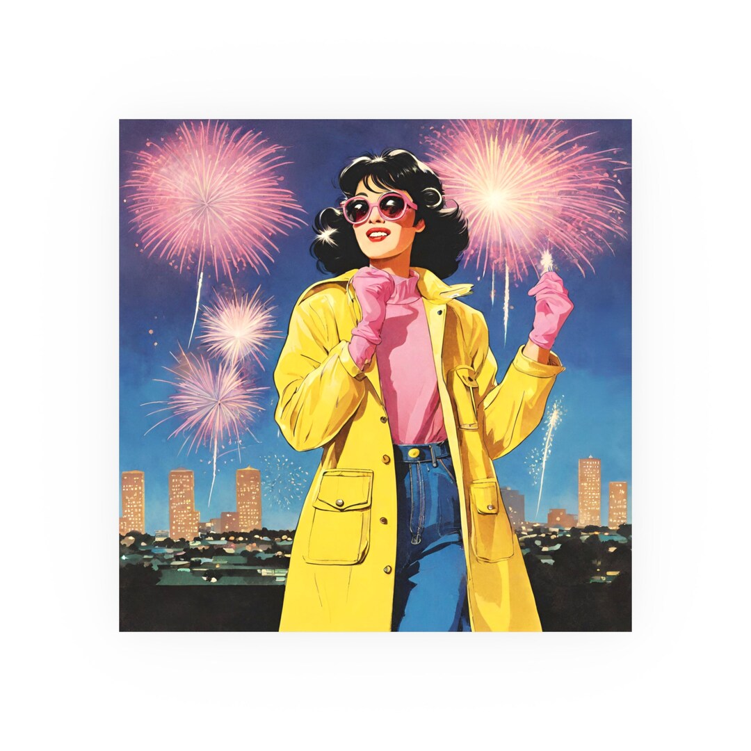 Jubilee Fireworks - X-men Fanart, Vintage Art Poster, Vintage Style ...