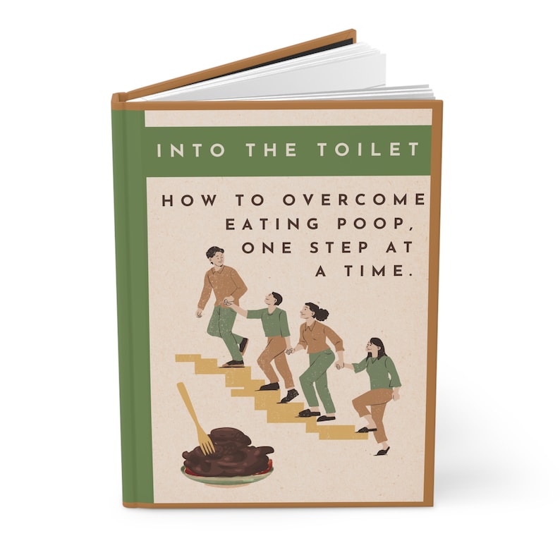 Funny Novelty Eating Poop Meme Prank Hardcover Journal Matte - Etsy