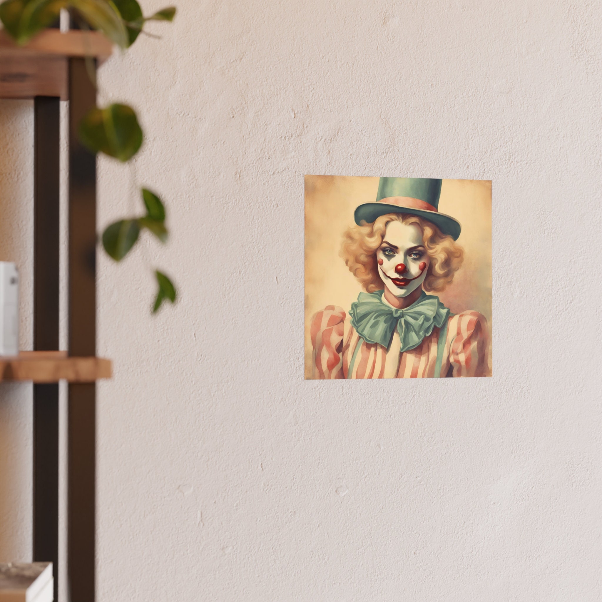 Poster, Carnival Circus Clown Collection, Circus Clown, Pastel Decor ...