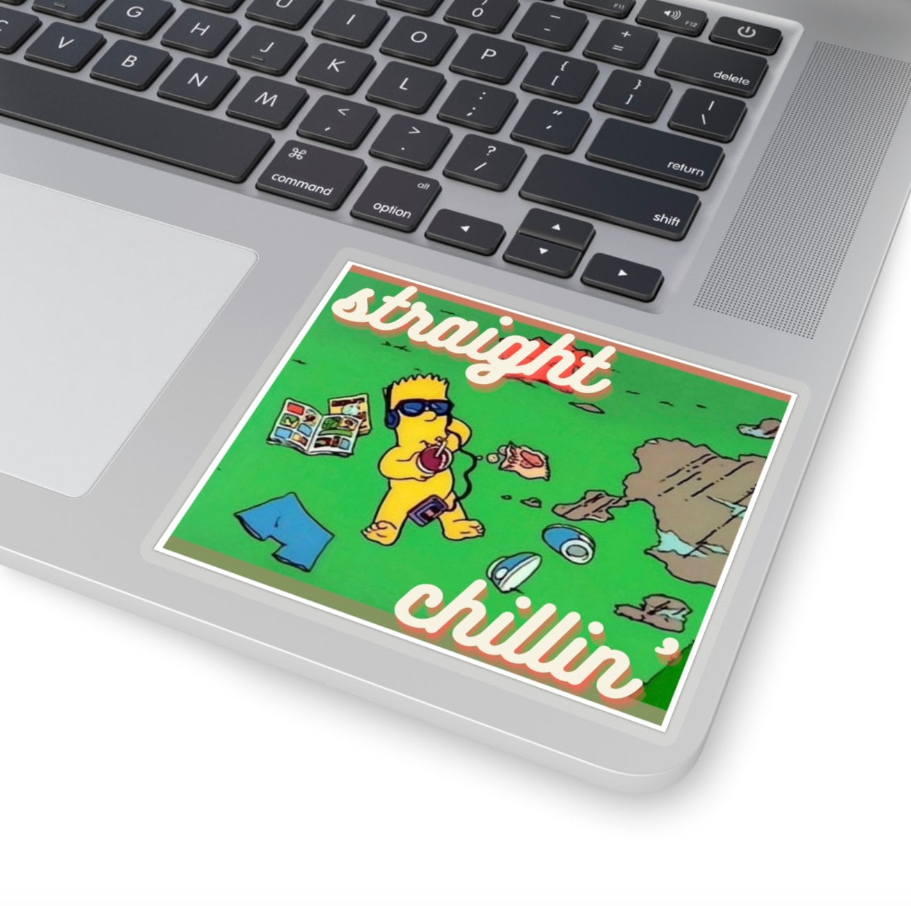 The Simpsons - Bart Chillin' Vinyl Sticker - Etsy