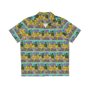The Simpsons Funny Tropical Men's Hawaiian Shirt - Etsy