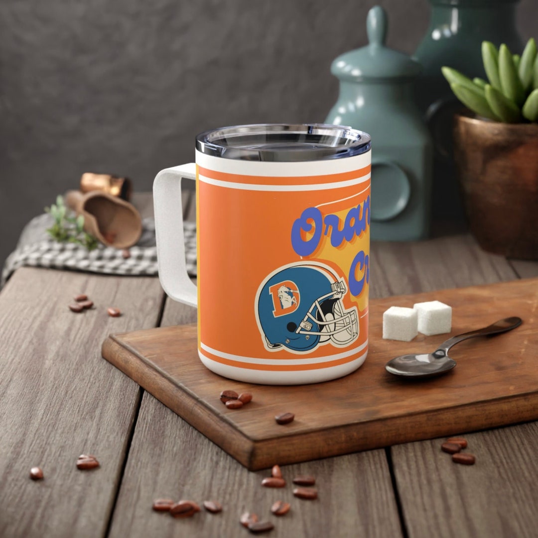 Denver Broncos Coffee Cup With Lid - Etsy
