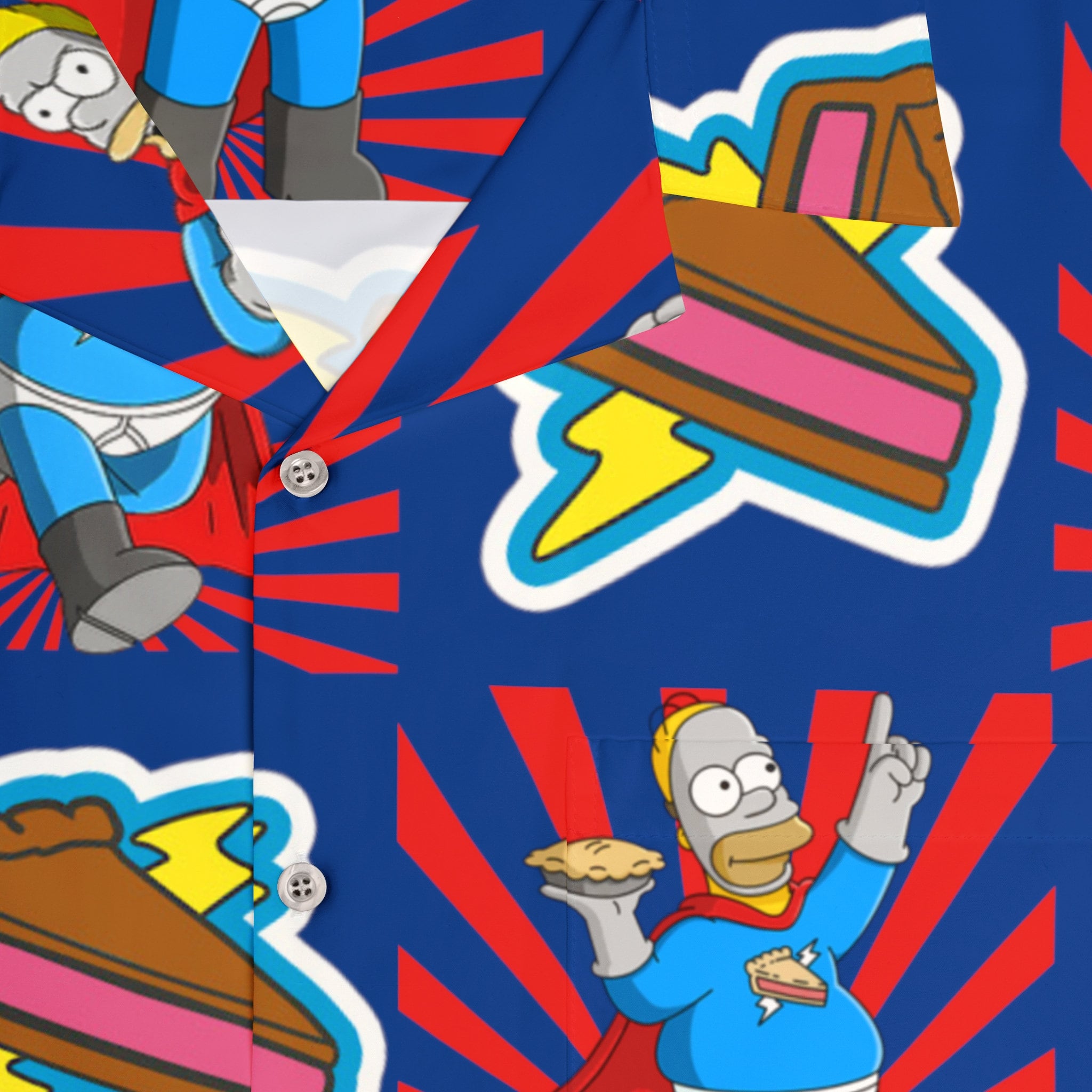 The Simpsons Pie Man Men's Hawaiian Shirt - Etsy
