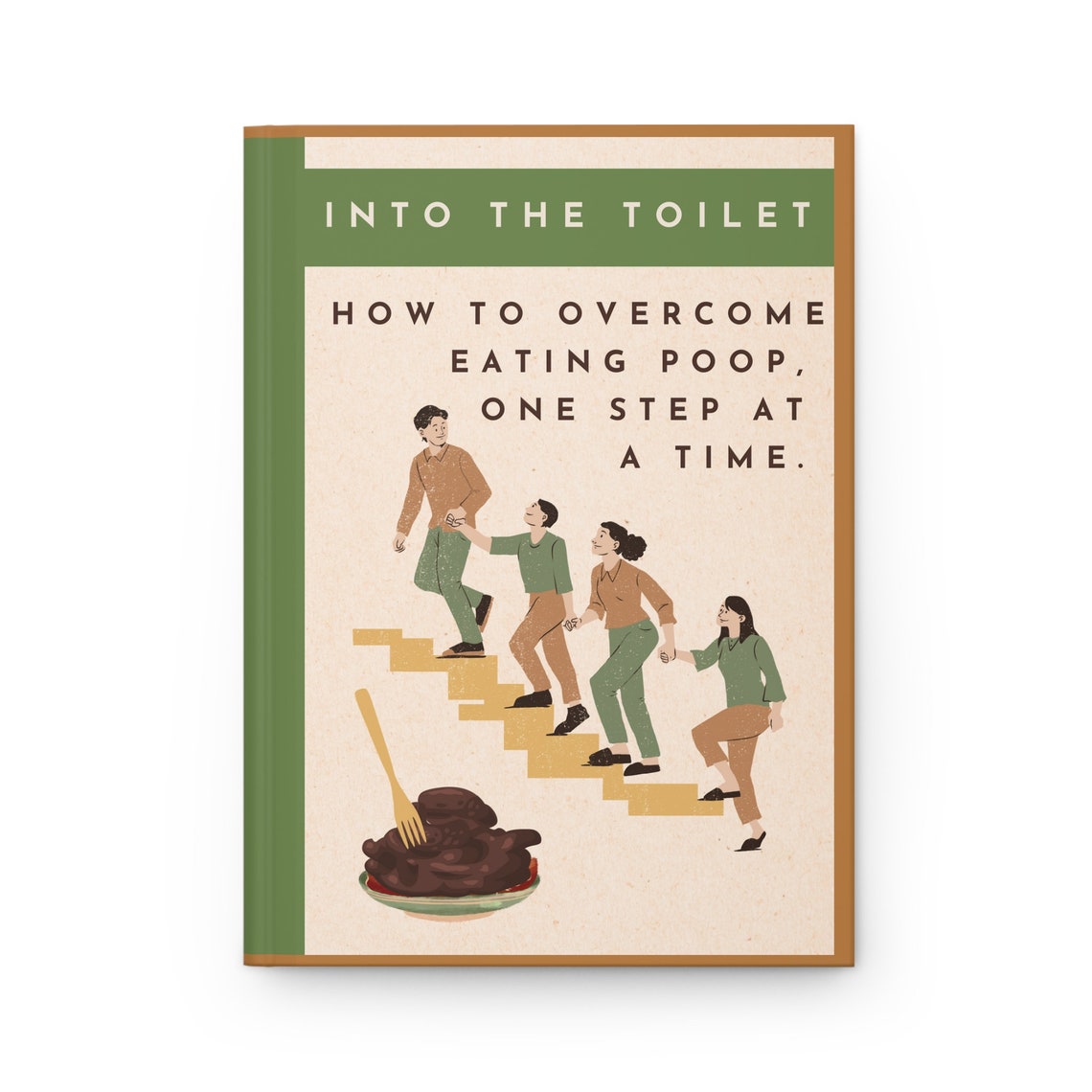 Funny Novelty Eating Poop Meme Prank Hardcover Journal Matte - Etsy
