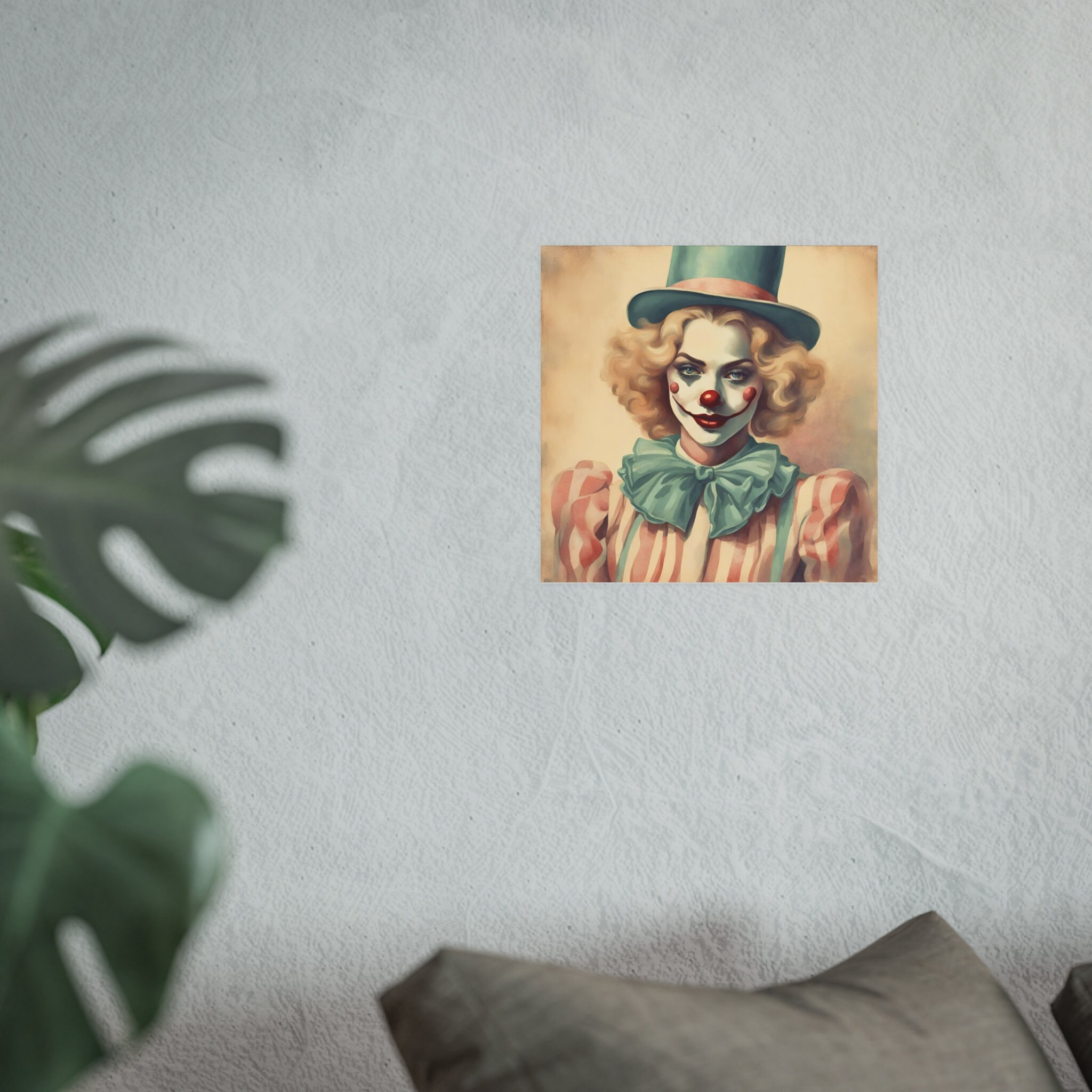 Poster, Carnival Circus Clown Collection, Circus Clown, Pastel Decor ...