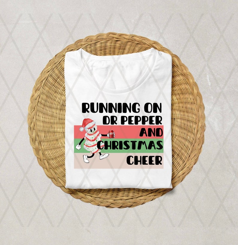 Running on Dr Pepper Christmas Tree Cake PNG (digital Download) - Etsy
