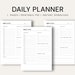 Daily Printable 1-page Planner | Instant Download | Organize Your Day ...