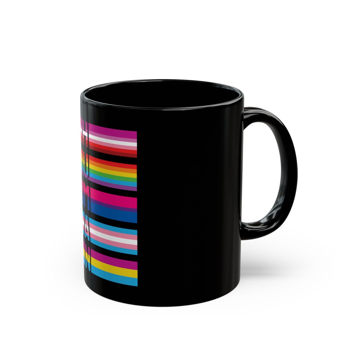 HUMAN Pride Flags Mug Queer Mug LGBTQIA Mug Human Rights Mug Love is ...