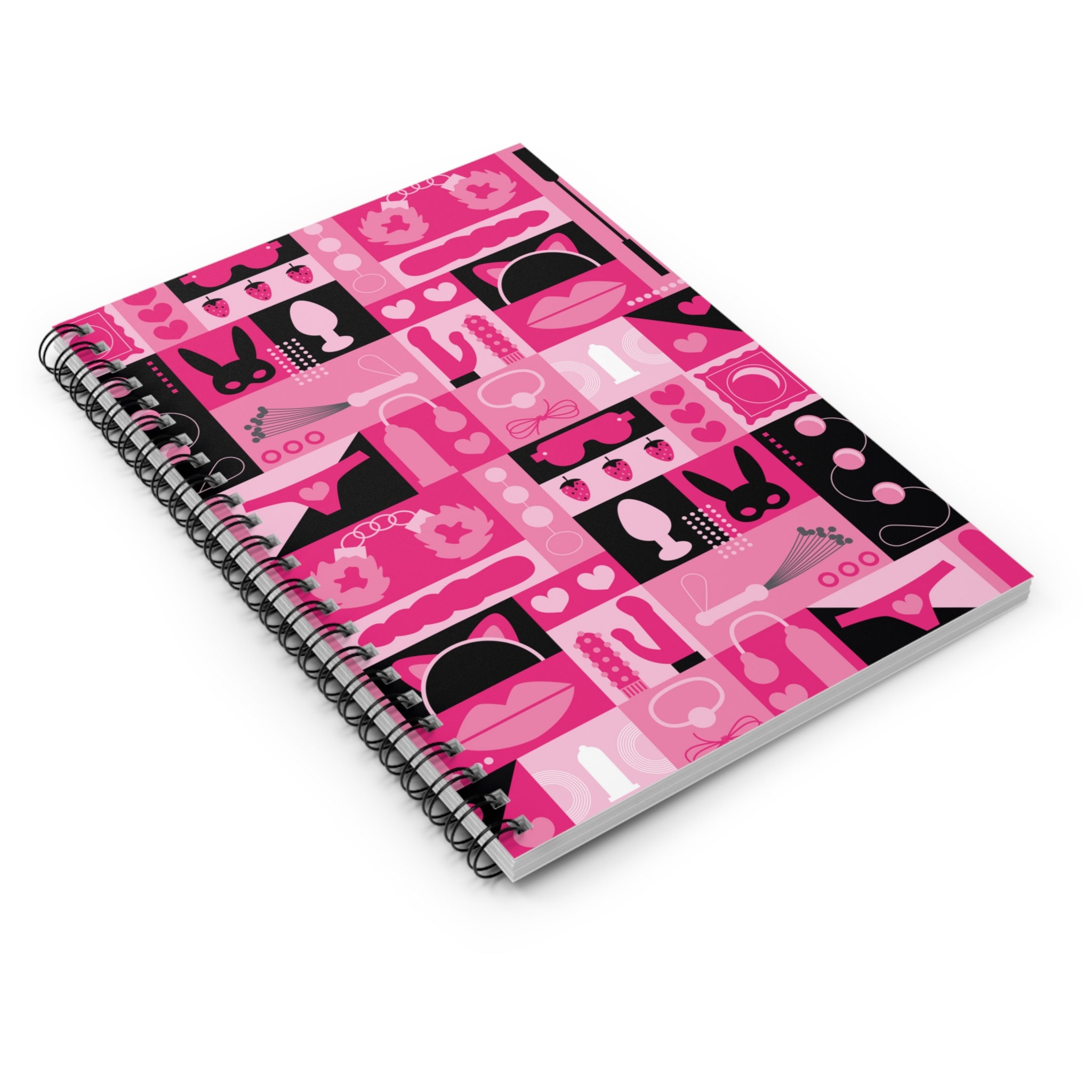 Pink BDSM Spiral Notebook Femdom Domme Journaling Manifest Kink Notebook Kinky Diary Fetish D/s ...