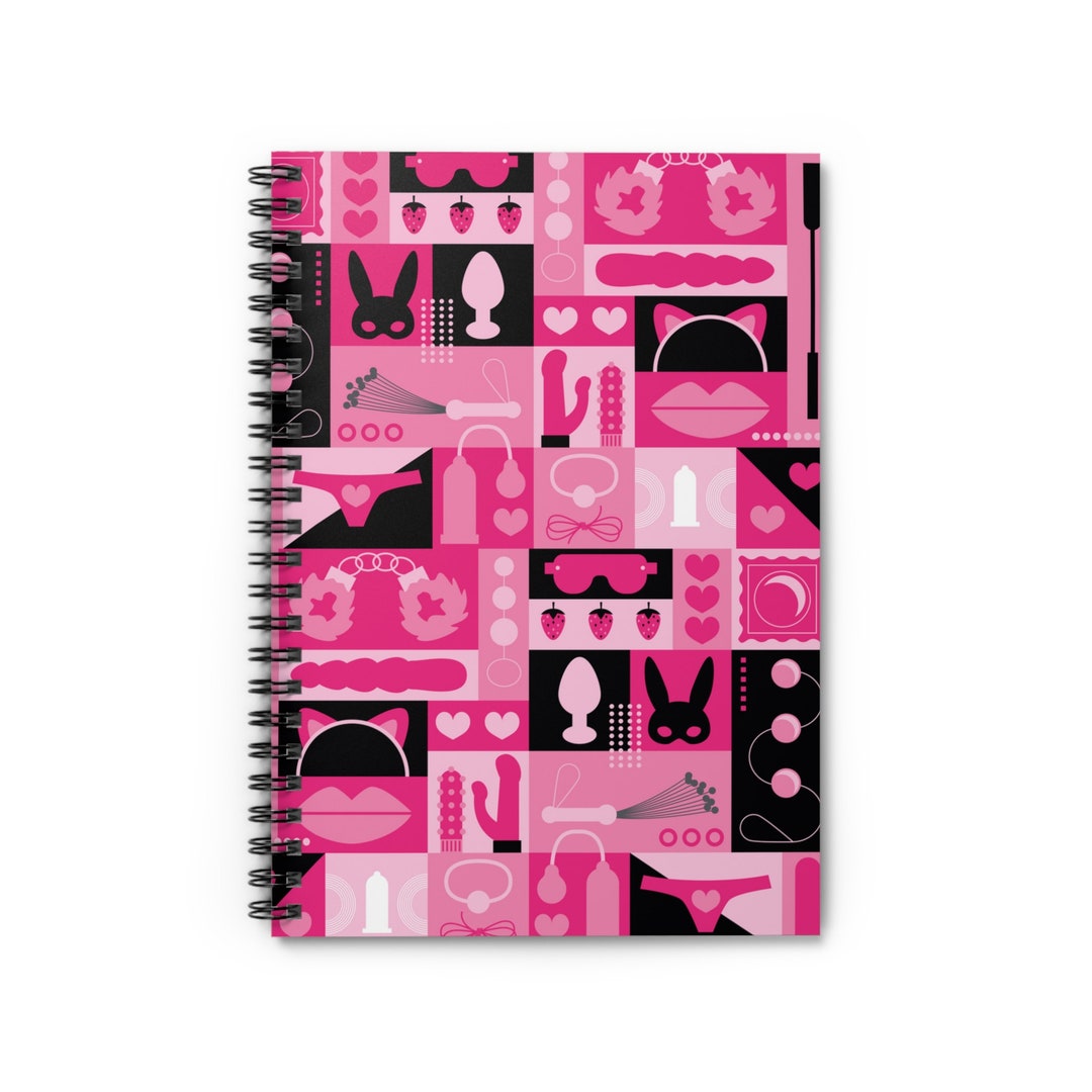 Pink BDSM Spiral Notebook Femdom Domme Journaling Manifest Kink Notebook Kinky Diary Fetish D/s ...