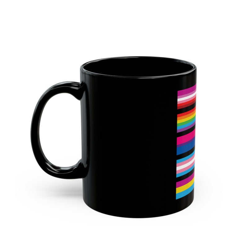 HUMAN Pride Flags Mug Queer Mug LGBTQIA Mug Human Rights Mug Love is ...