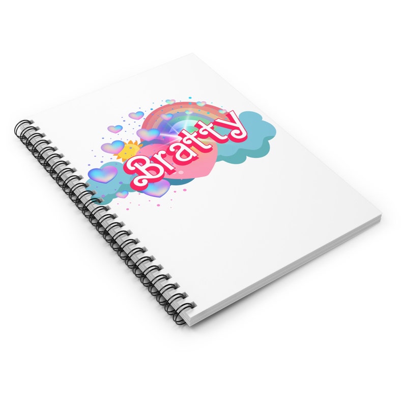 Bratty Barbie Style Spiral Notebook Brat Notebook Cute Graphic Littles ...