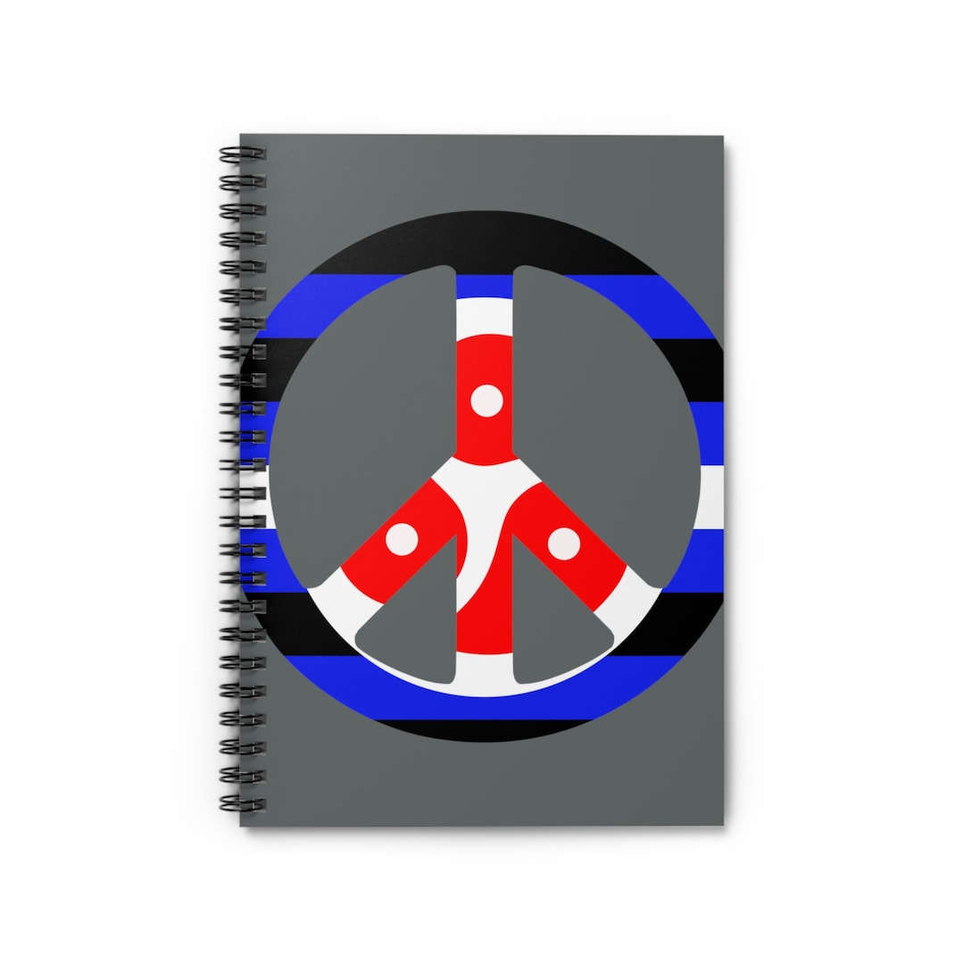 BDSM Leather Pride Flag Peace Sign Spiral Notebook Leatherman ...