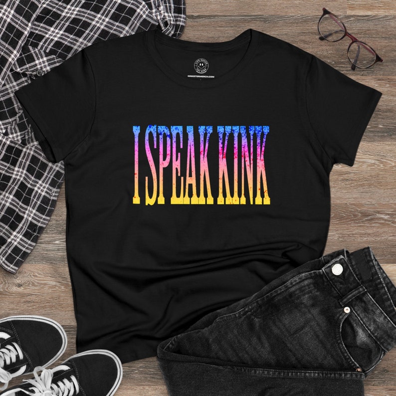 I Speak Kink Semi-fitted T-shirt BDSM T-shirt Kinky T-shirt Fetish Tee ...