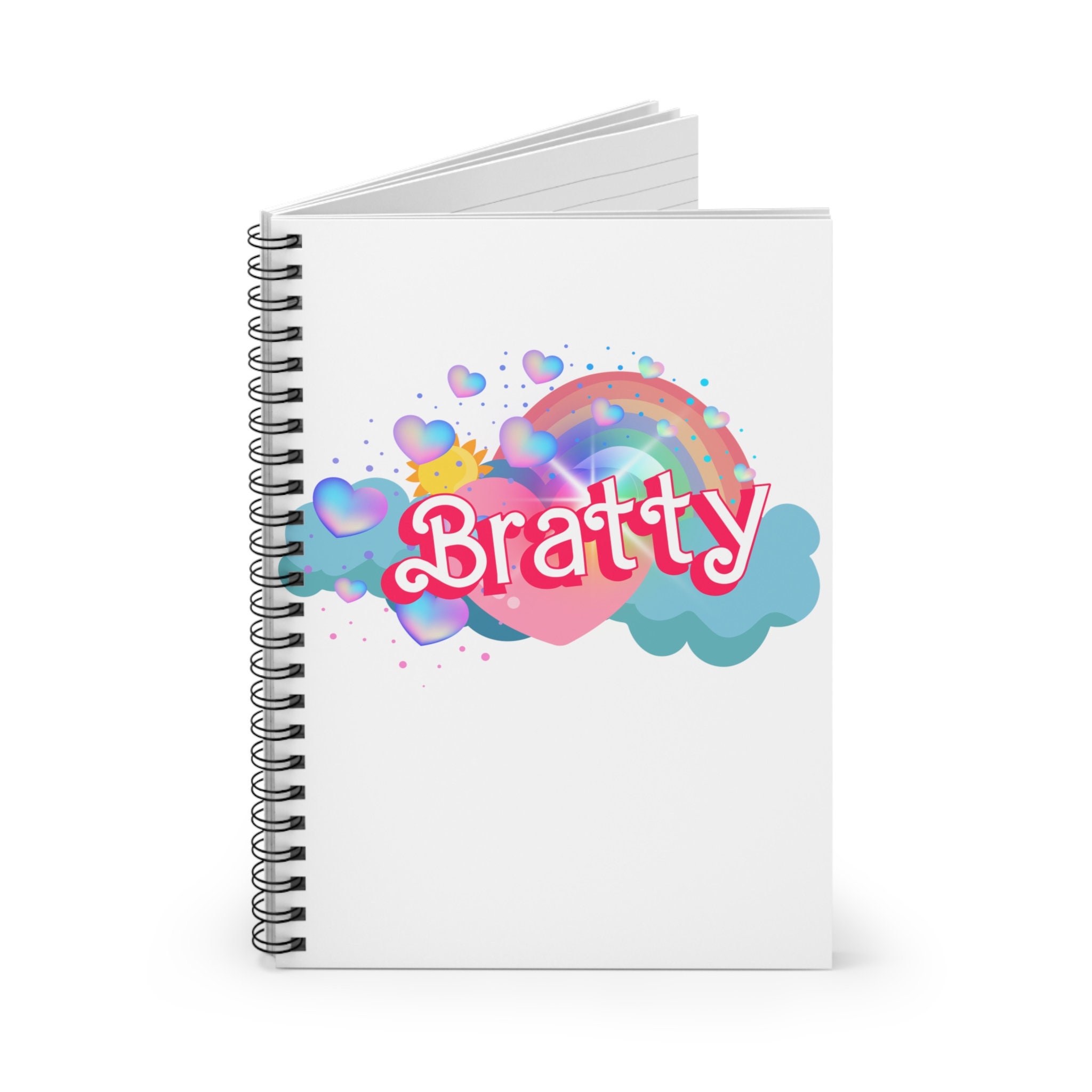 Bratty Barbie Style Spiral Notebook Brat Notebook Cute Graphic Littles ...