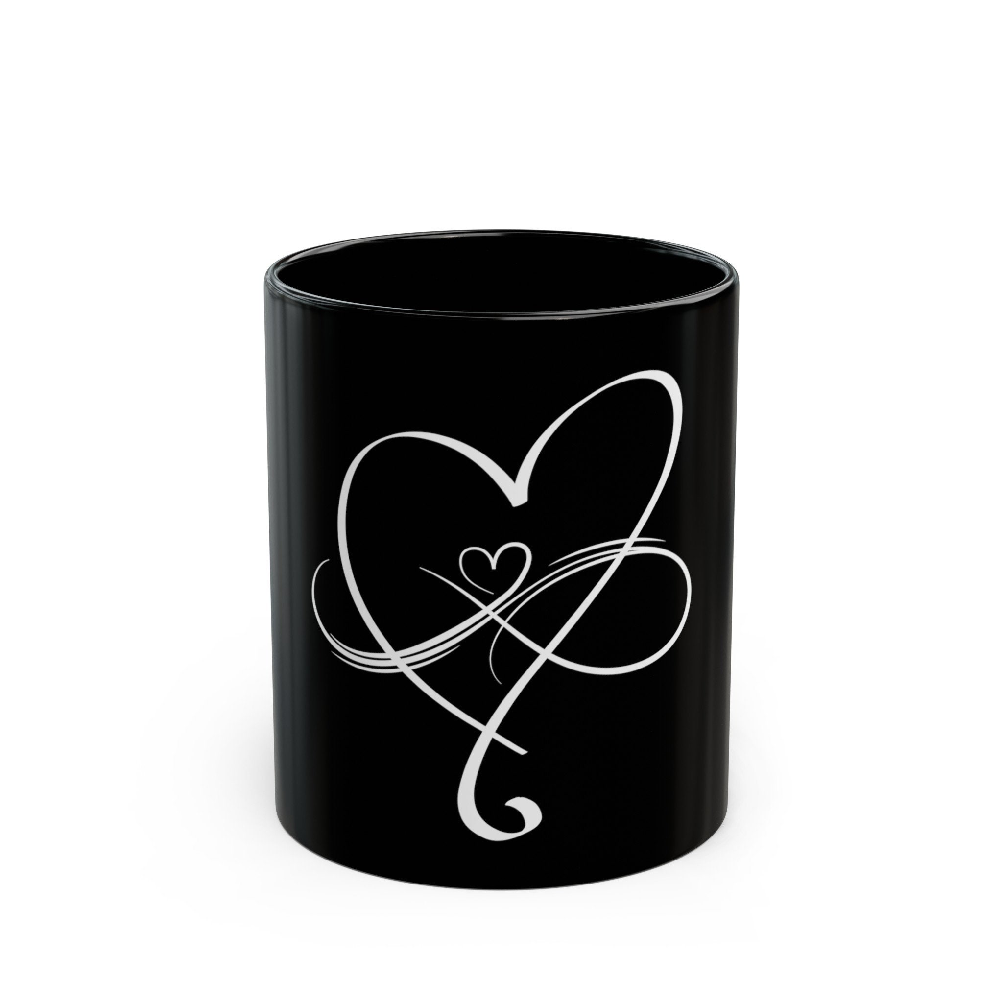 Poly Heart Infinity Symbol Mug Polyamorous Heart Mug Discrete Poly ...