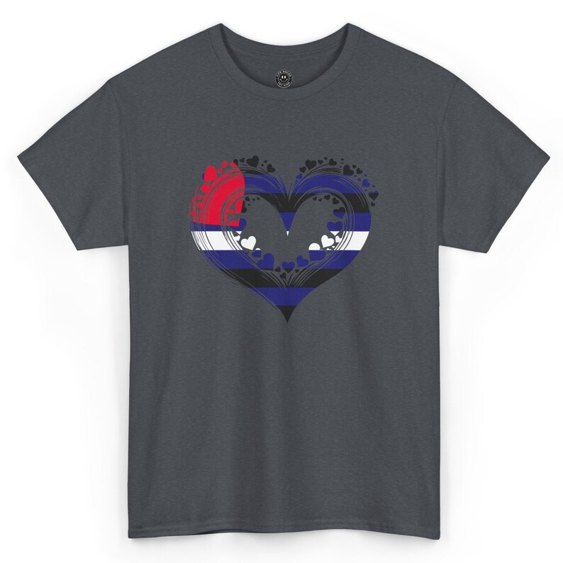 BDSM Leather Pride Flag Heart T-shirt Leather Fetish Leatherwoman T ...