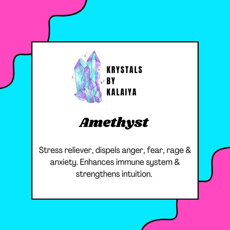 Stress Relief Anti Anxiety Tension & Anger Reducer Amethyst Handmade ...