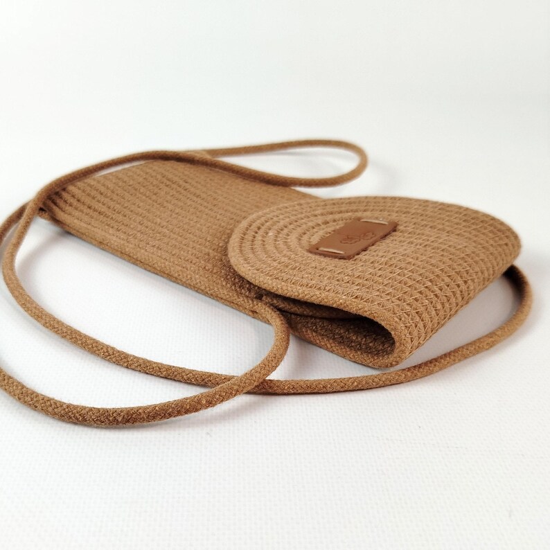 Zigzag Sewing. Rope Bag Pattern. Phone Bag PDF. Tutorial Cotton Cord ...