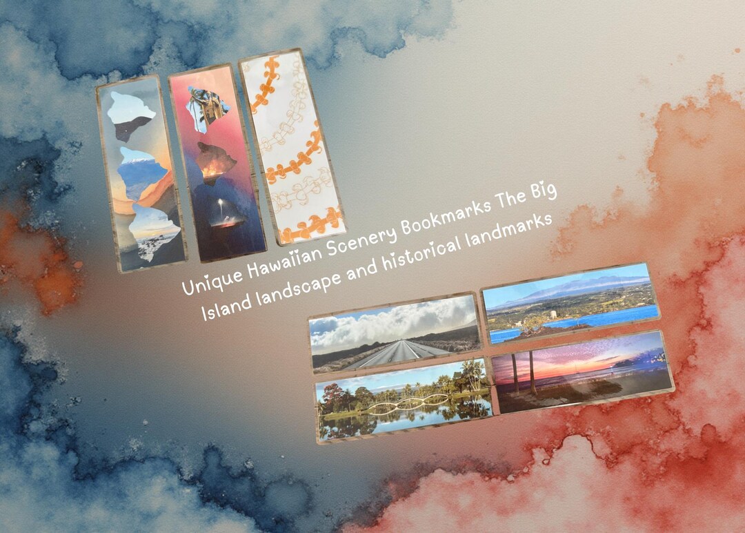 Unique Hawaiian Scenery Bookmarks the Big Island Landscape and ...