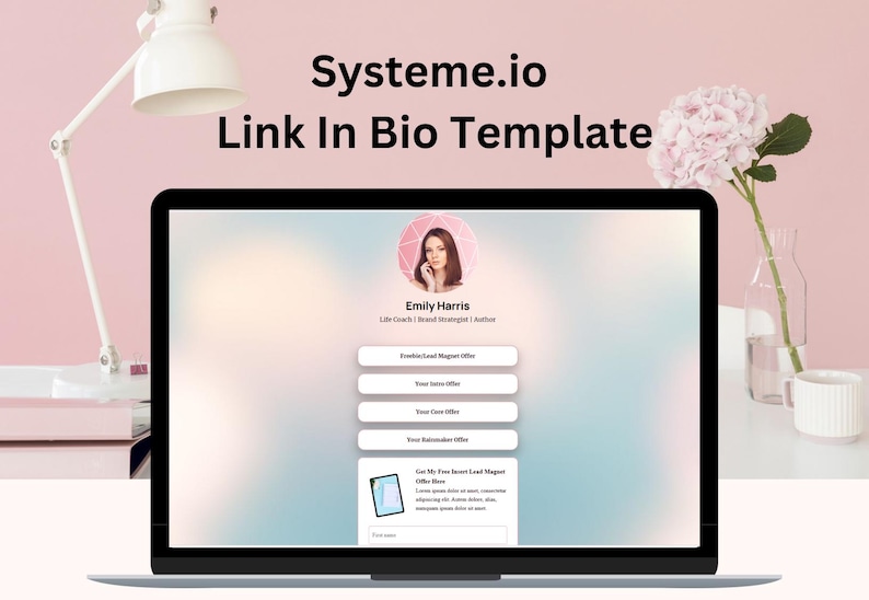 Systeme.io Link in Bio Template: Lead Magnet Sales Funnel (PDF) - Etsy