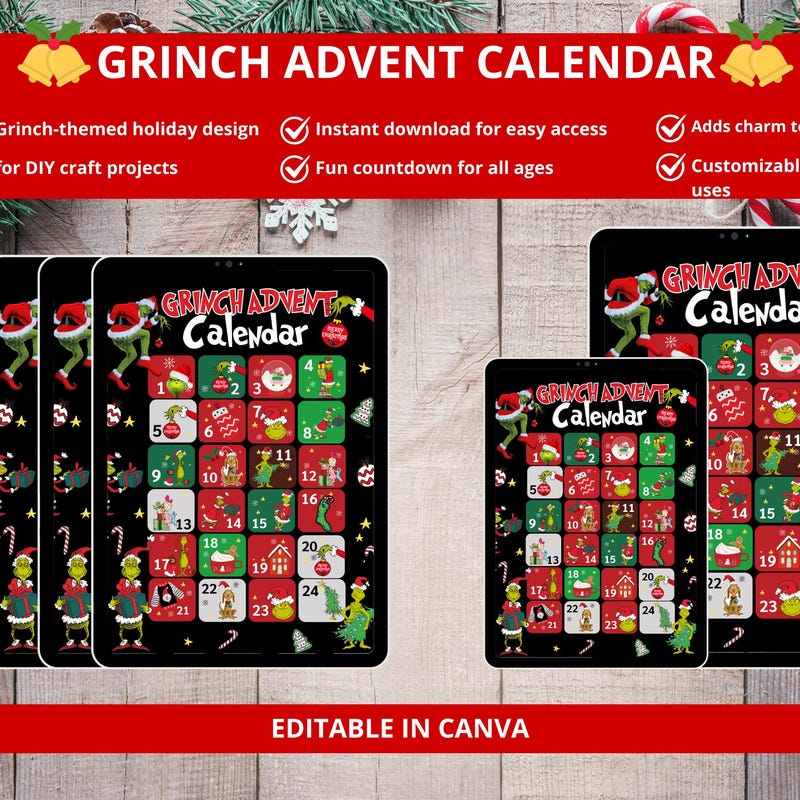 Grinch Calendars - Etsy