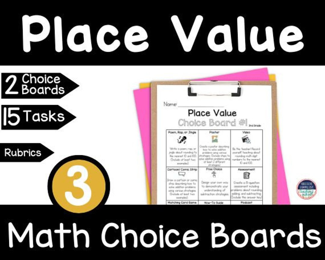 3rd Math Choice Boards- - Etsy