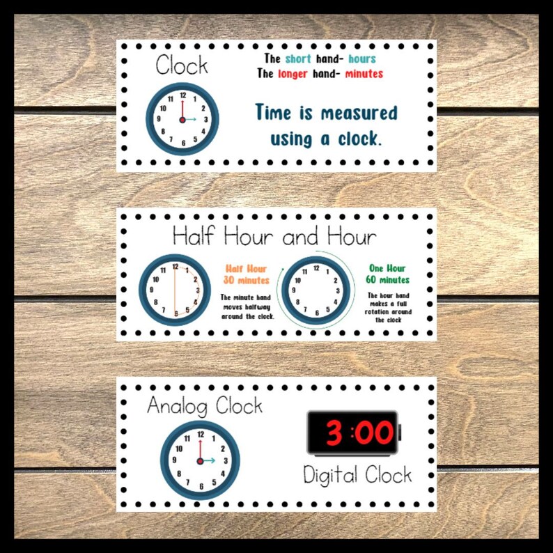 1st Grade Math Word Wall Measurement Vocabulary Cards - Etsy
