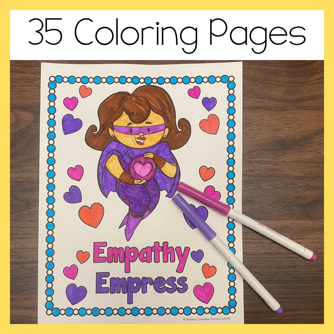 Affirmation Avengers Affirmation Coloring Pages SEL, Self-love, Self ...