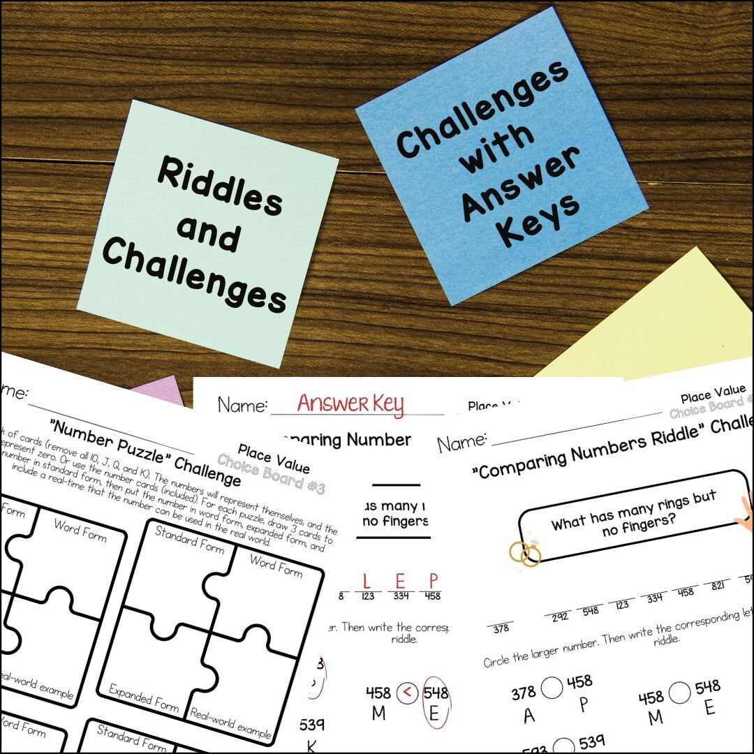2nd Grade Math Choice Boards Place Value Practice and Activities - Etsy