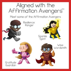 Affirmation Avengers Skip Counting & Multiples 2-12 Posters SEL, Self ...