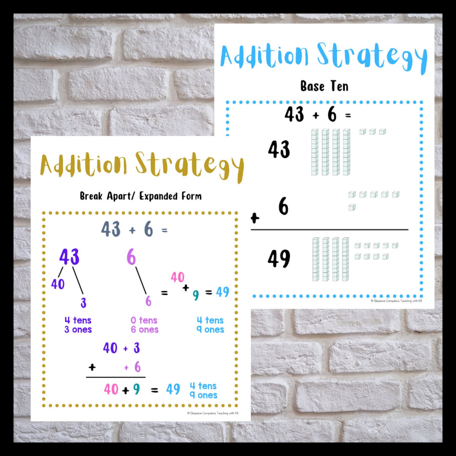 1st Grade Math Anchor Charts Place Value Posters - Etsy