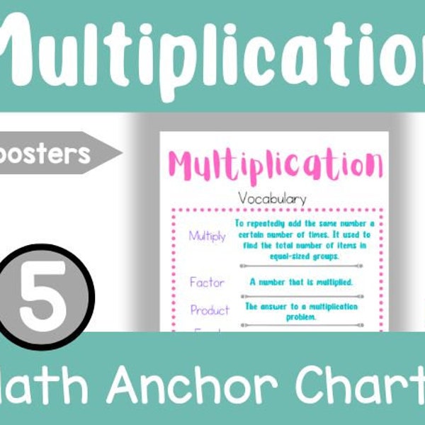 Multiplication Anchor Charts - Etsy