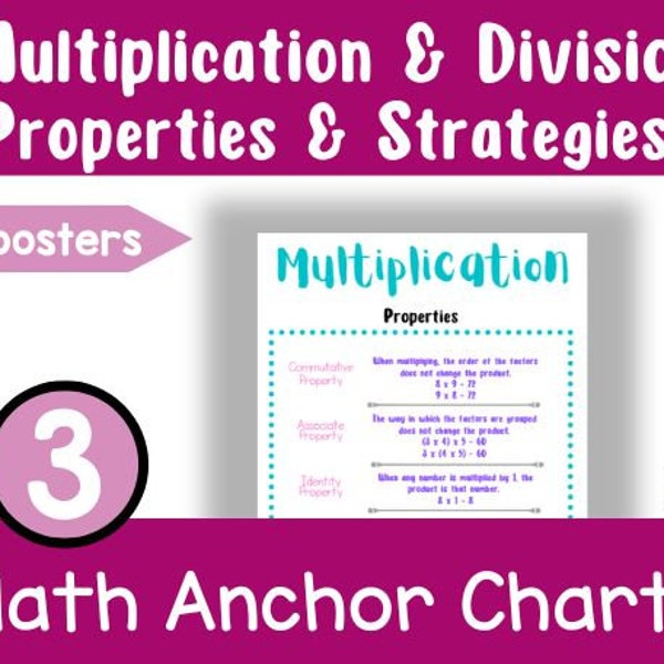 Multiplication and Division Anchor Chart - Etsy