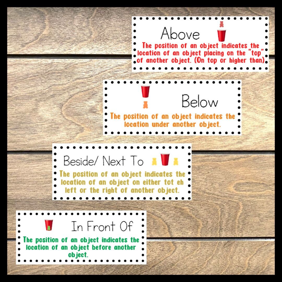 Kindergarten Math Word Wall Geometry -vocabulary Cards - Etsy
