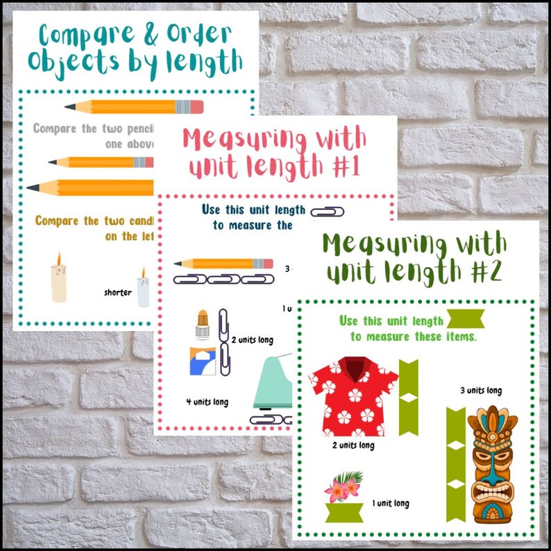 1st Grade Math Anchor Charts Measurement and Time Posters - Etsy