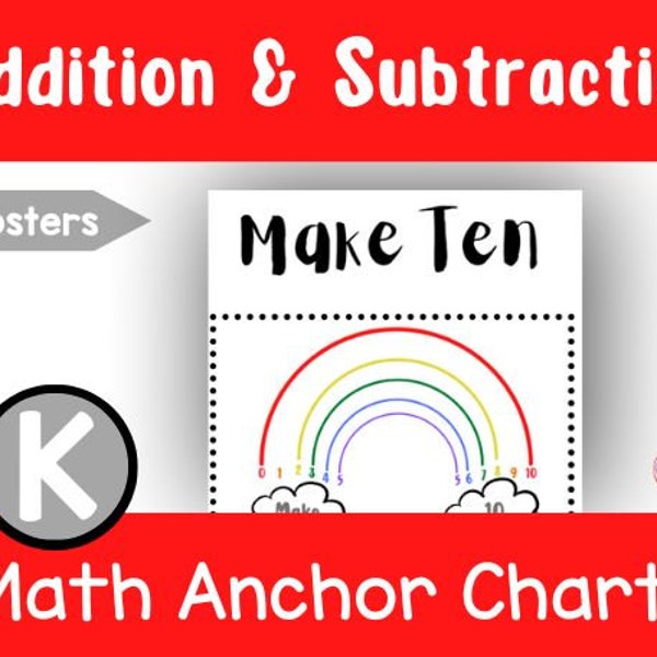 Kindergarten Addition Anchor Charts Etsy