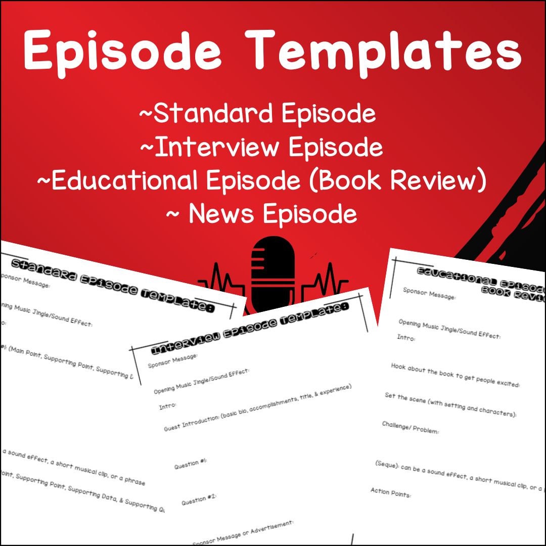 Setting up Your Classroom Podcast Complete Set - Etsy
