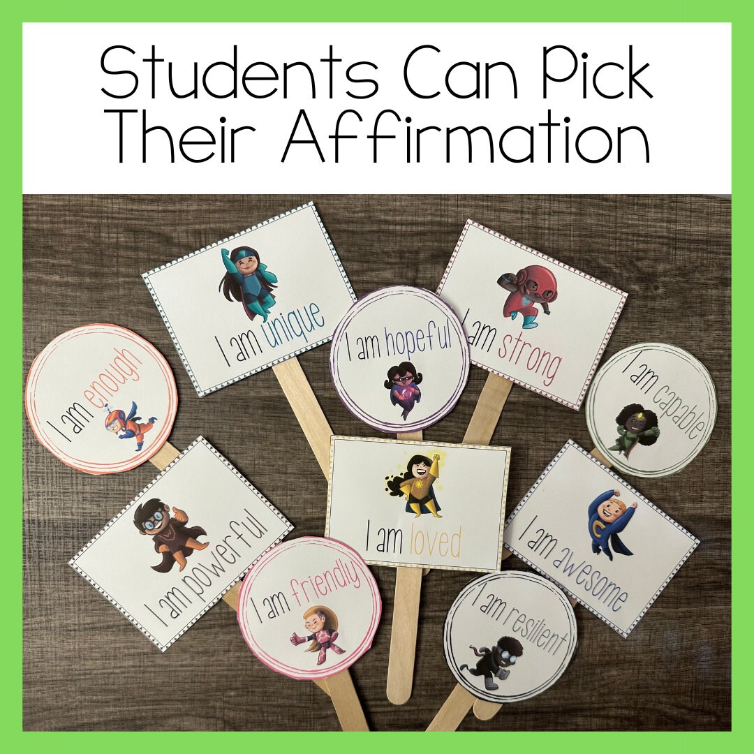 Affirmation Avengers Affirmation Mirror Station SEL, Self-esteem ...