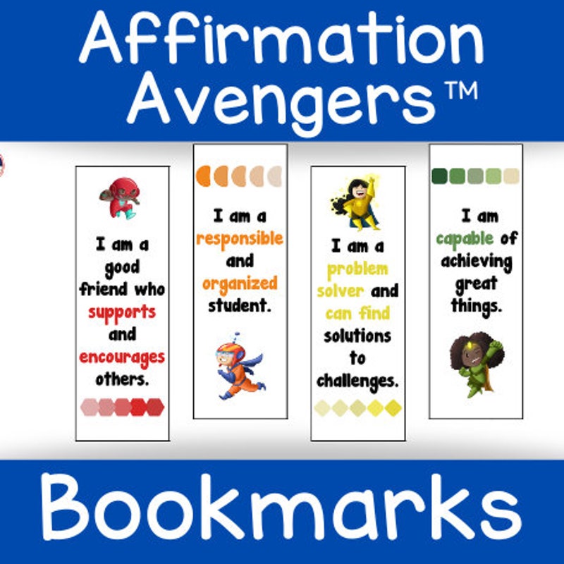 Avengers Bookmark - Etsy
