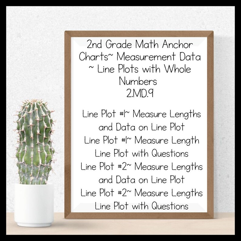2nd Grade Math Anchor Charts Measurement and Line Plots Posters - Etsy