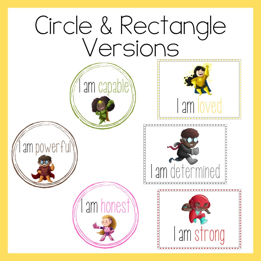 Affirmation Avengers Affirmation Mirror Station SEL, Self-esteem ...