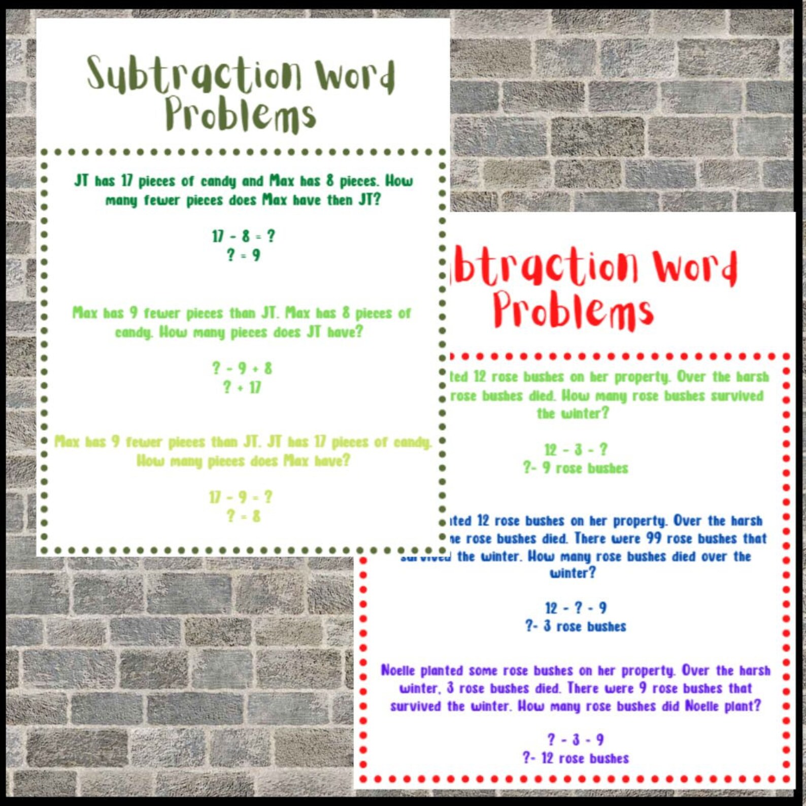 1st Grade Math Anchor Charts Addition and Subtraction Posters - Etsy